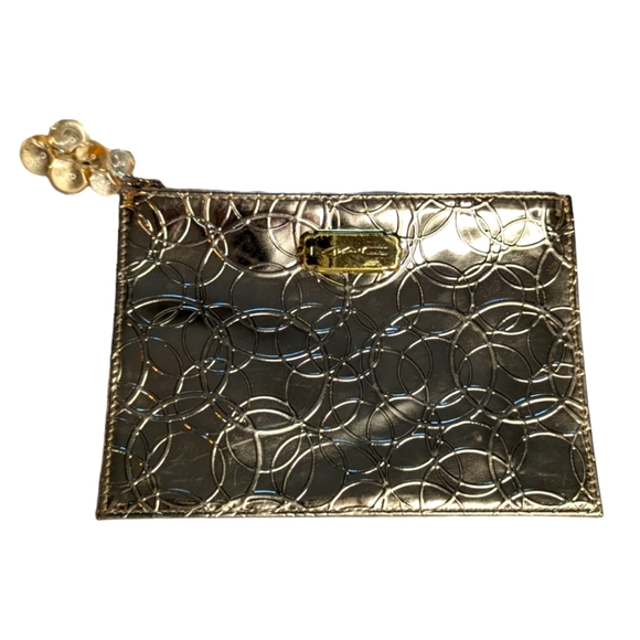 MAC Cosmetics | Bags | New Gold Mac Makeup Bag Gold Bubble Mac Bag ...